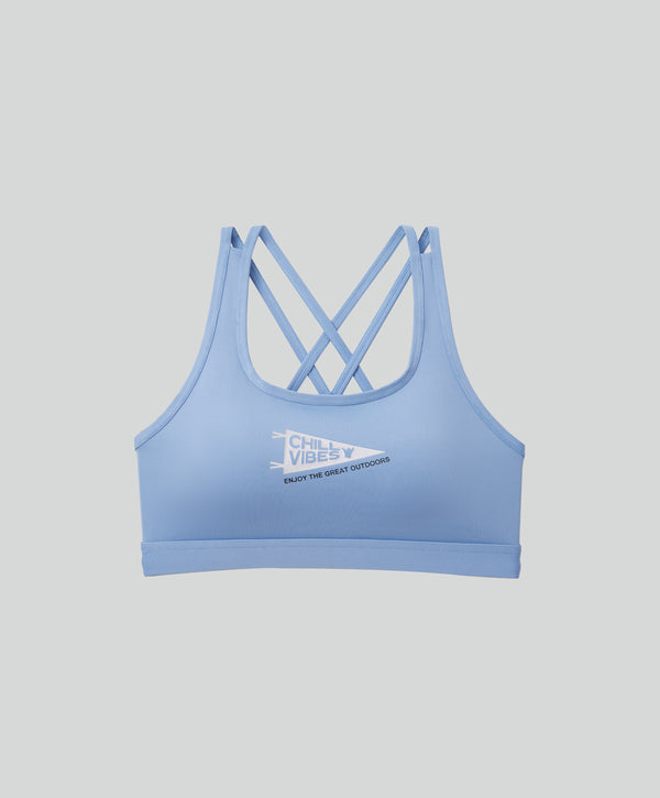 Energized Bohemian Explorer Balance Cross-Back Sports Bra with Print ...