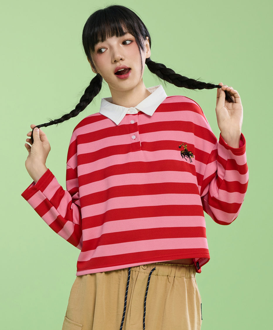 Energized The Leisure Club Polo Style Long Sleeves Boxy Tee – Pierre ...